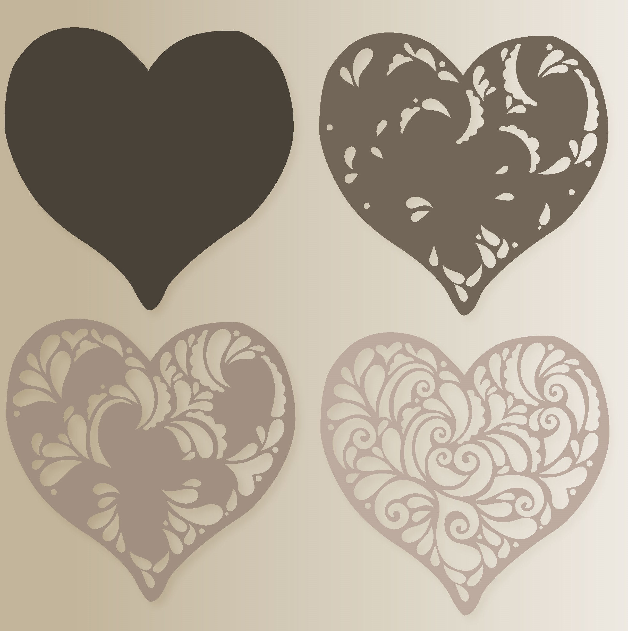 Heart Multilayer Svg/heart Cut File/ 3D Layer/plywood Cutting/ Paper ...