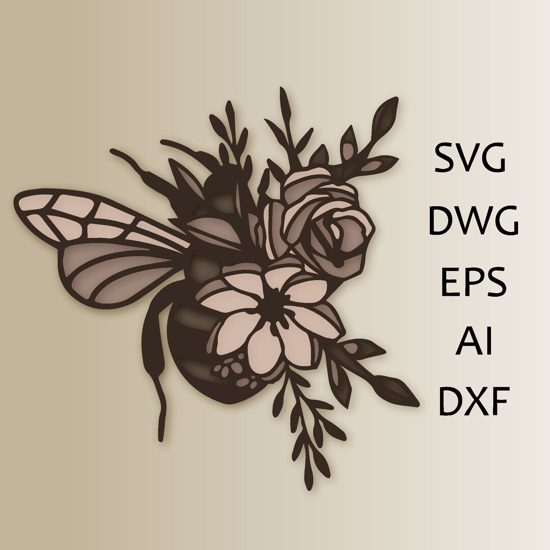 Bee Multilayer Svg/bee Cut File/ 3D Layer/plywood Cutting/ Paper ...