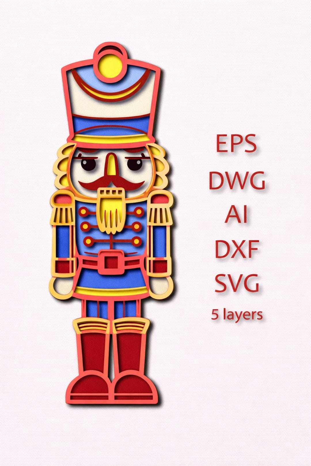 Nutcracker Multilayer 3D Mandala, Laser Cut Files (digital Download) - Etsy