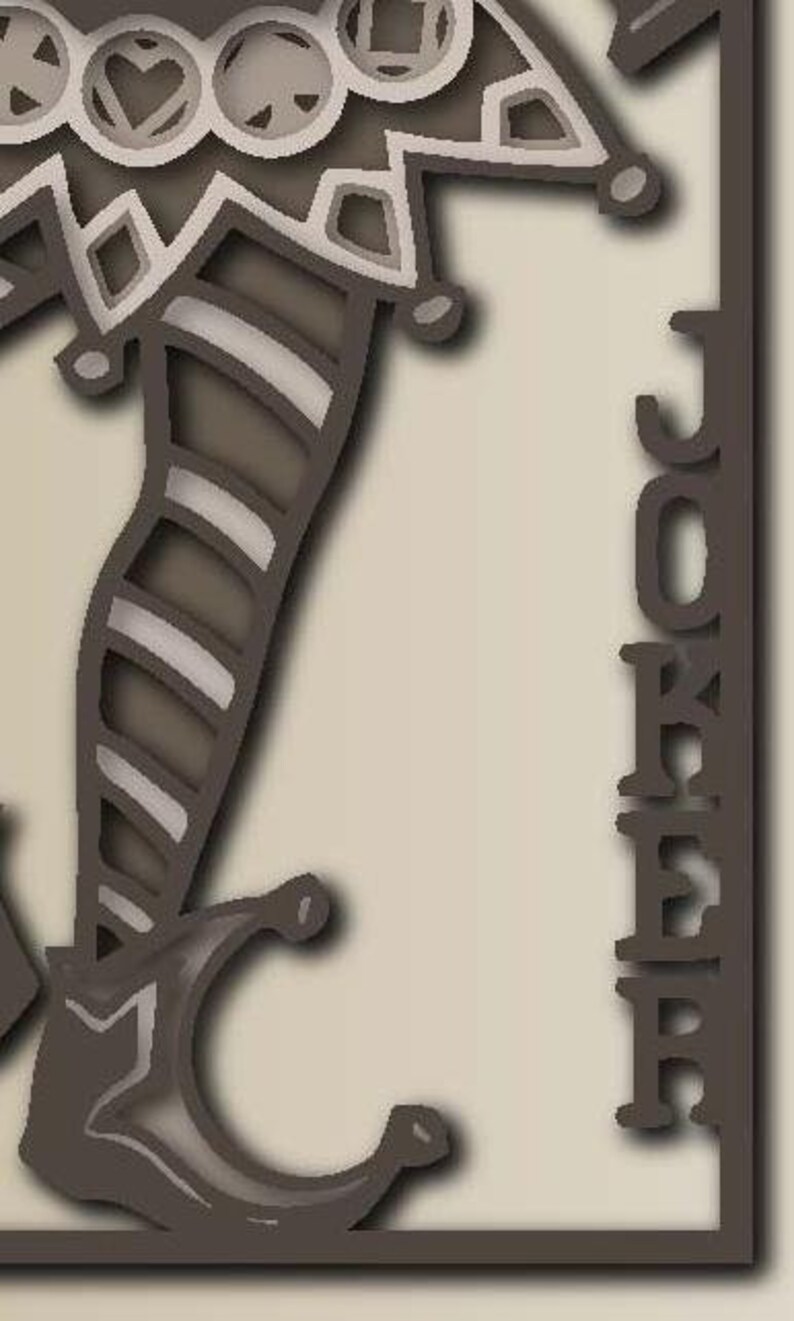 Joker Multilayer Svg/cut File/ 3D Layer/plywood Cutting/ Paper Cutting ...