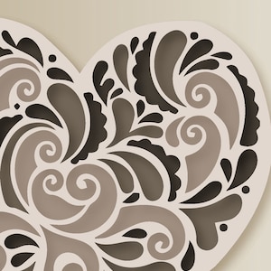 Heart Multilayer Svg/heart Cut File/ 3D Layer/plywood Cutting/ Paper ...