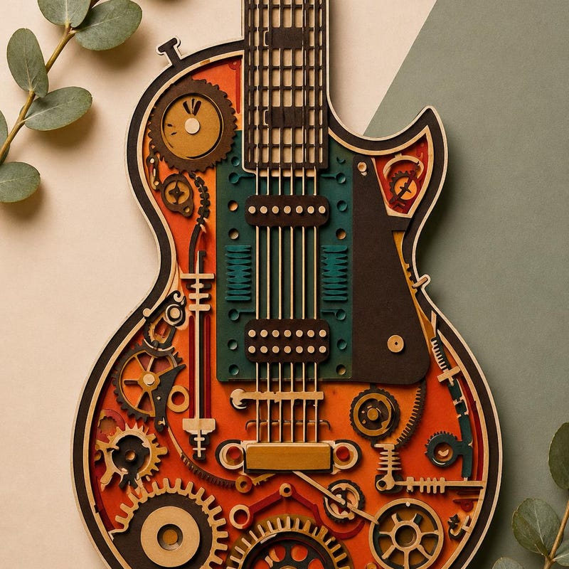 Gitarren mandala - Etsy.de