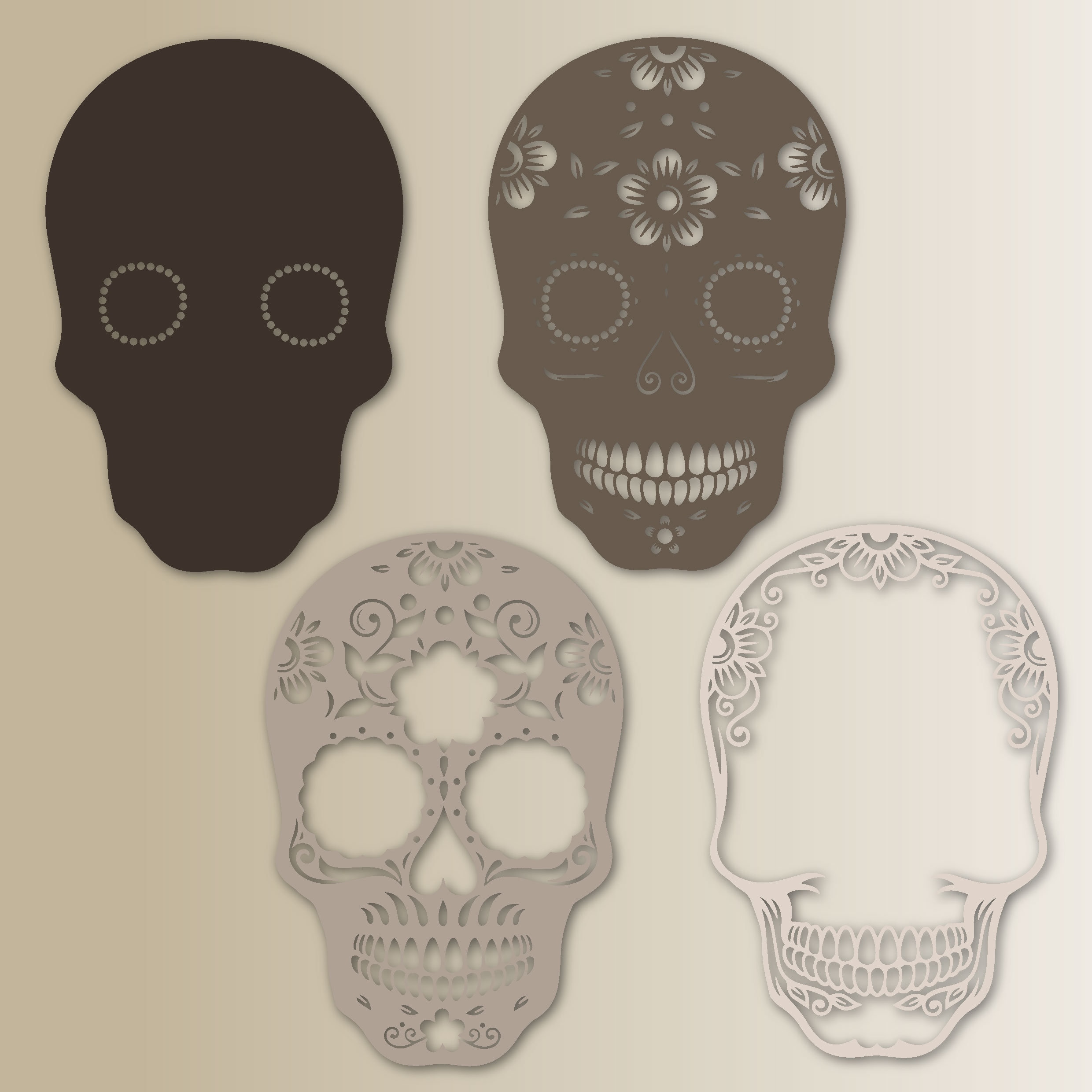 Calavera Svg/calavera Cut File/cnc/digital Files/laser Cut/multilayer ...