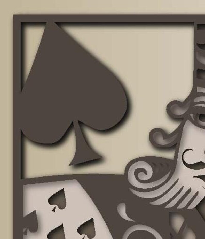 King Multilayer Svg/cut File/ 3D Layer/plywood Cutting/ Paper Cutting ...