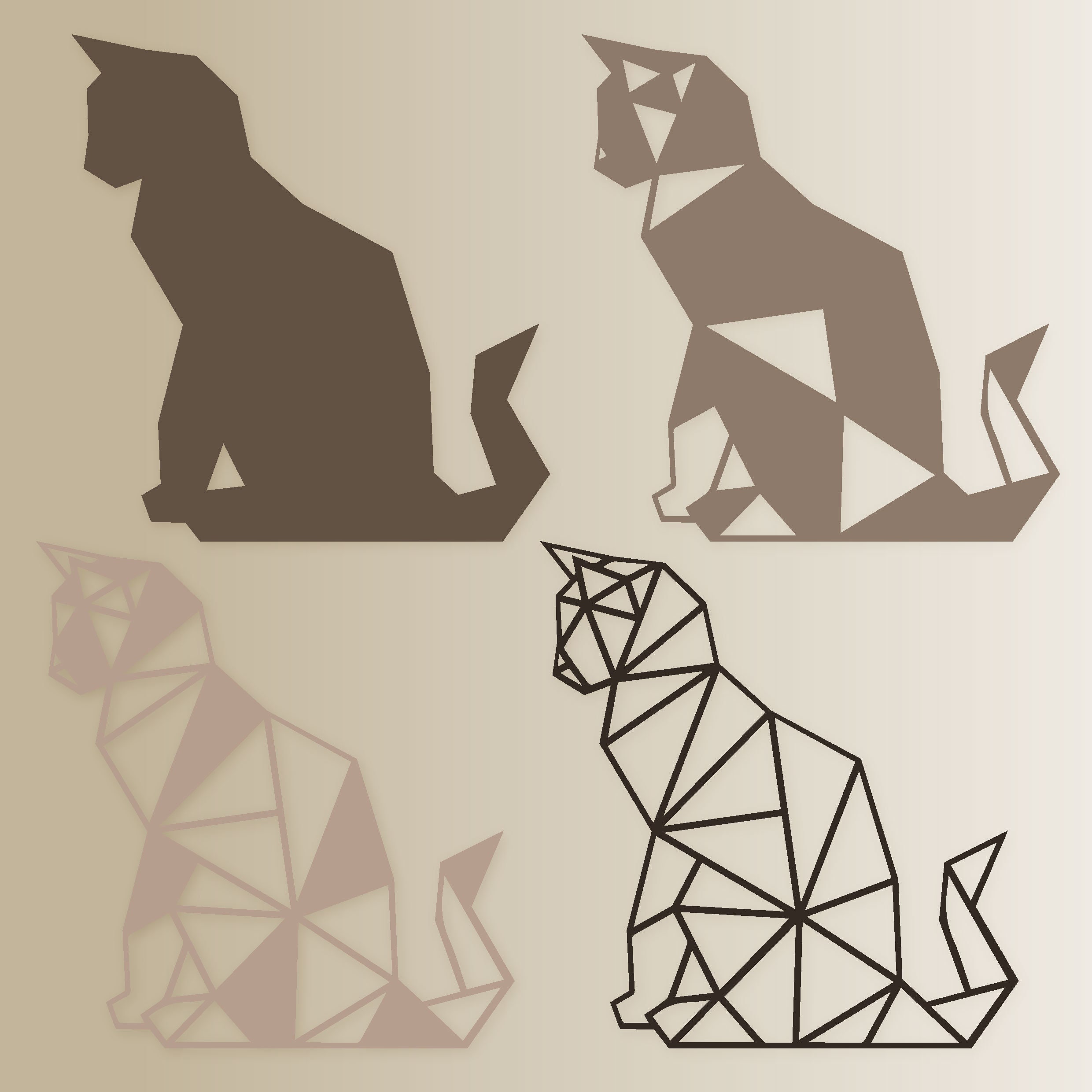 Cat Multilayer Svg/cat Cut File/ 3D Layer/plywood Cutting/ - Etsy