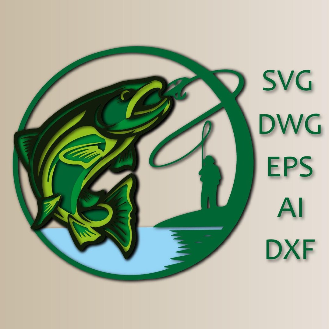 Fish Multilayer Svg/laser File/digital Files/laser Cut/3d Mandala ...
