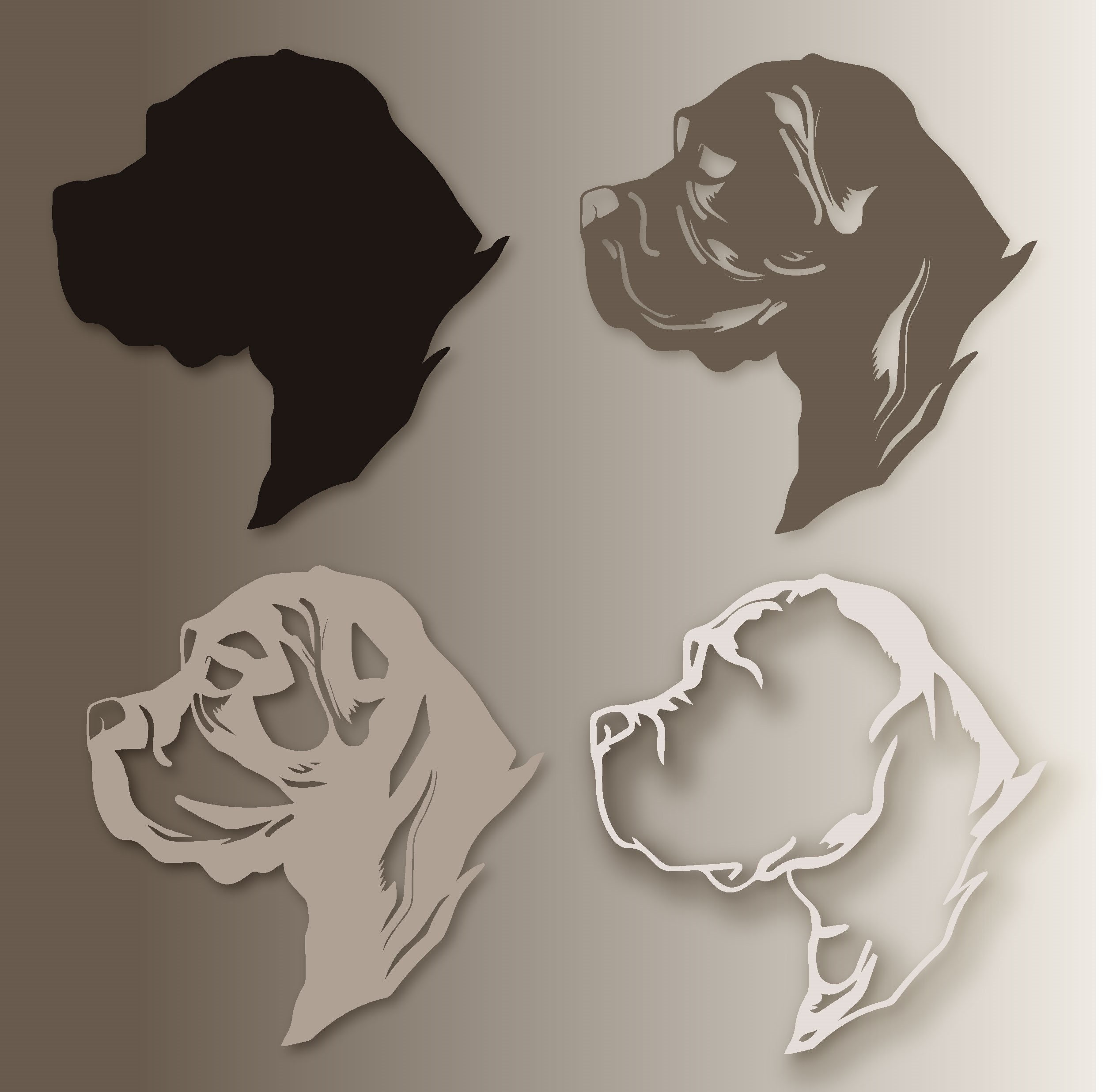 Cane Corso Multilayer Svg/cane Corso Cut File/ 3D Layer/plywood Cutting ...