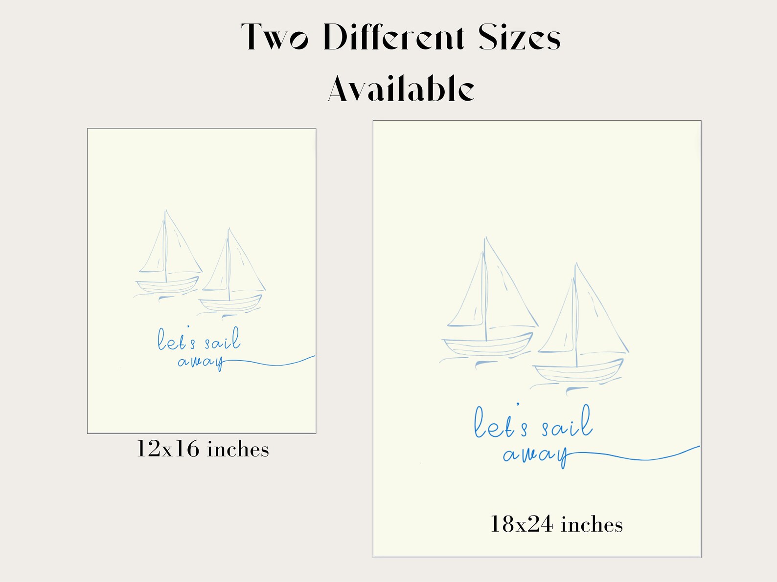 Set of 2 Italy Beach Posters, Beach Poster With Beach Chairs, Umbrella ...