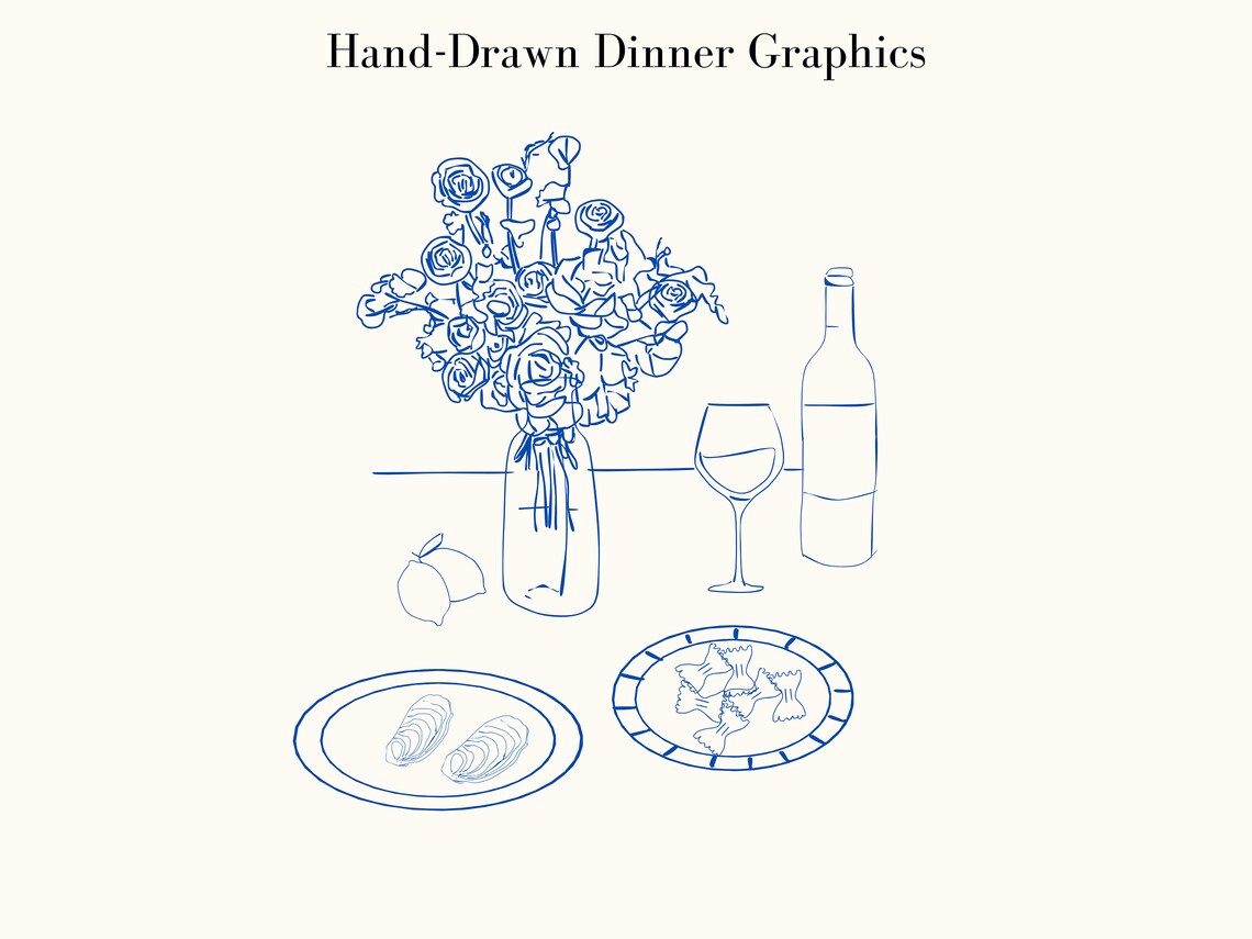 Le Diner Poster, Dinner Poster Template, Printable Drinks and Food ...