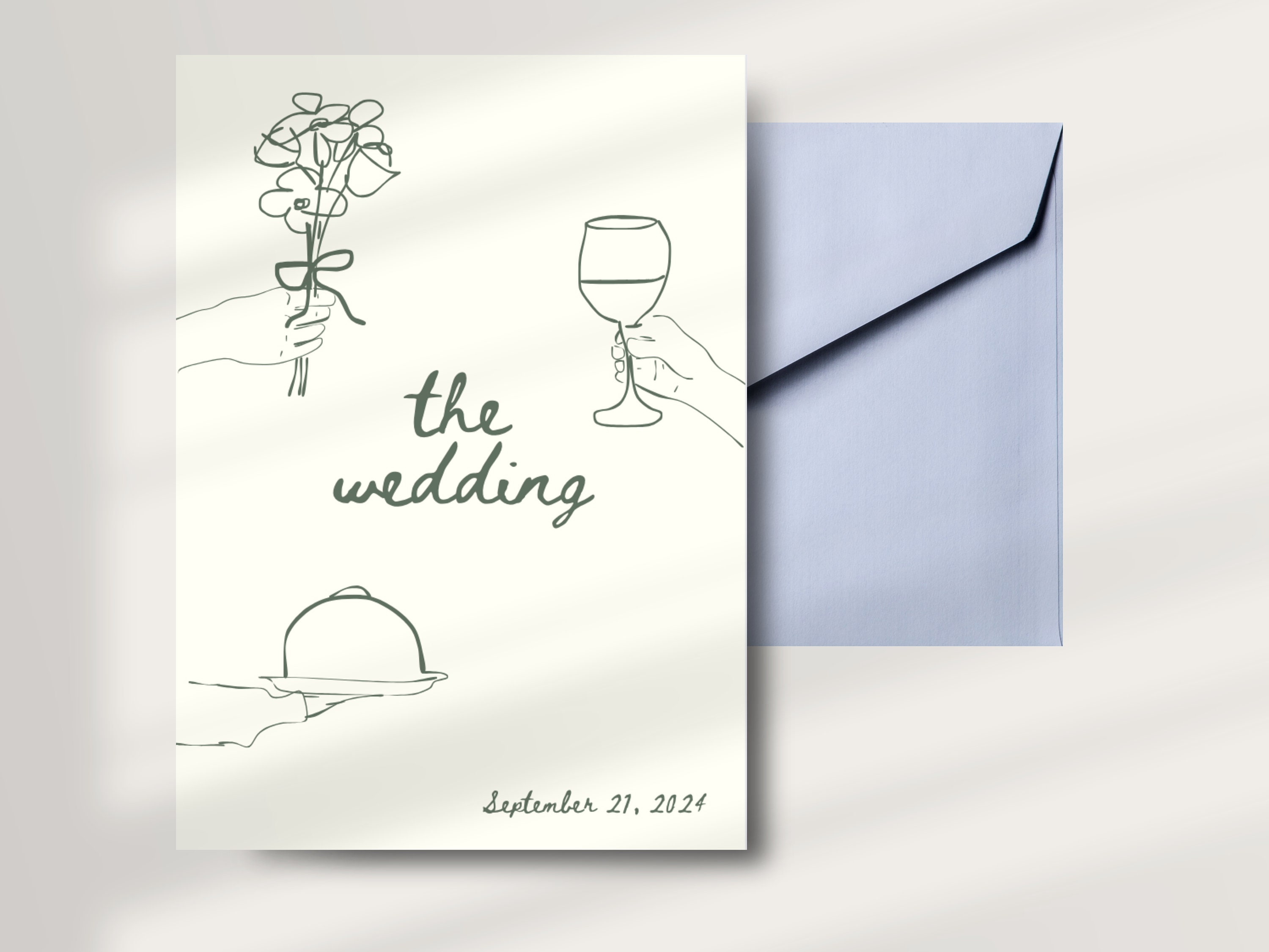 Whimsical Wedding Invitation Suite, Printable Wedding Templates ...