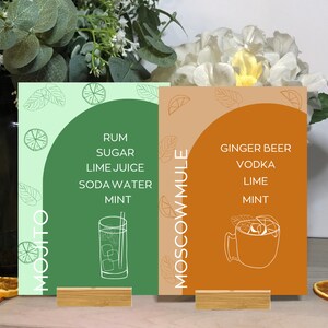 Moscow Mule Bar Sign With Hand-drawn Details, Editable Event and ...