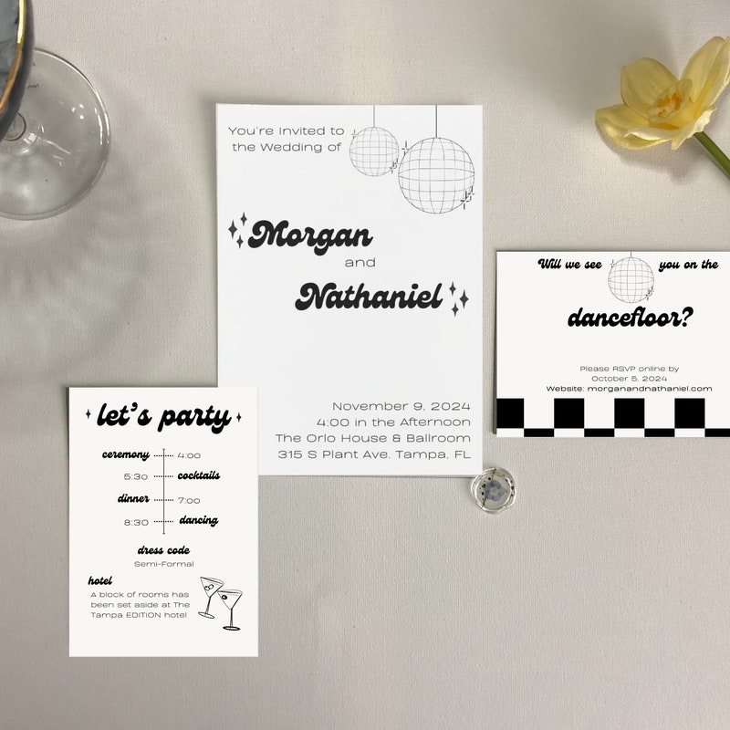 Disco Wedding - Etsy