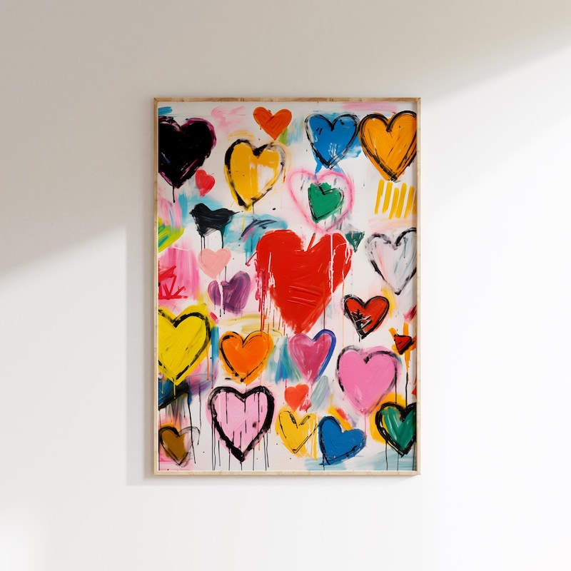 Abstract Heart Art - Etsy