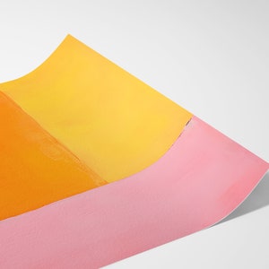 Contemporary Color Block Art Print - Abstract Minimalist Painting ...