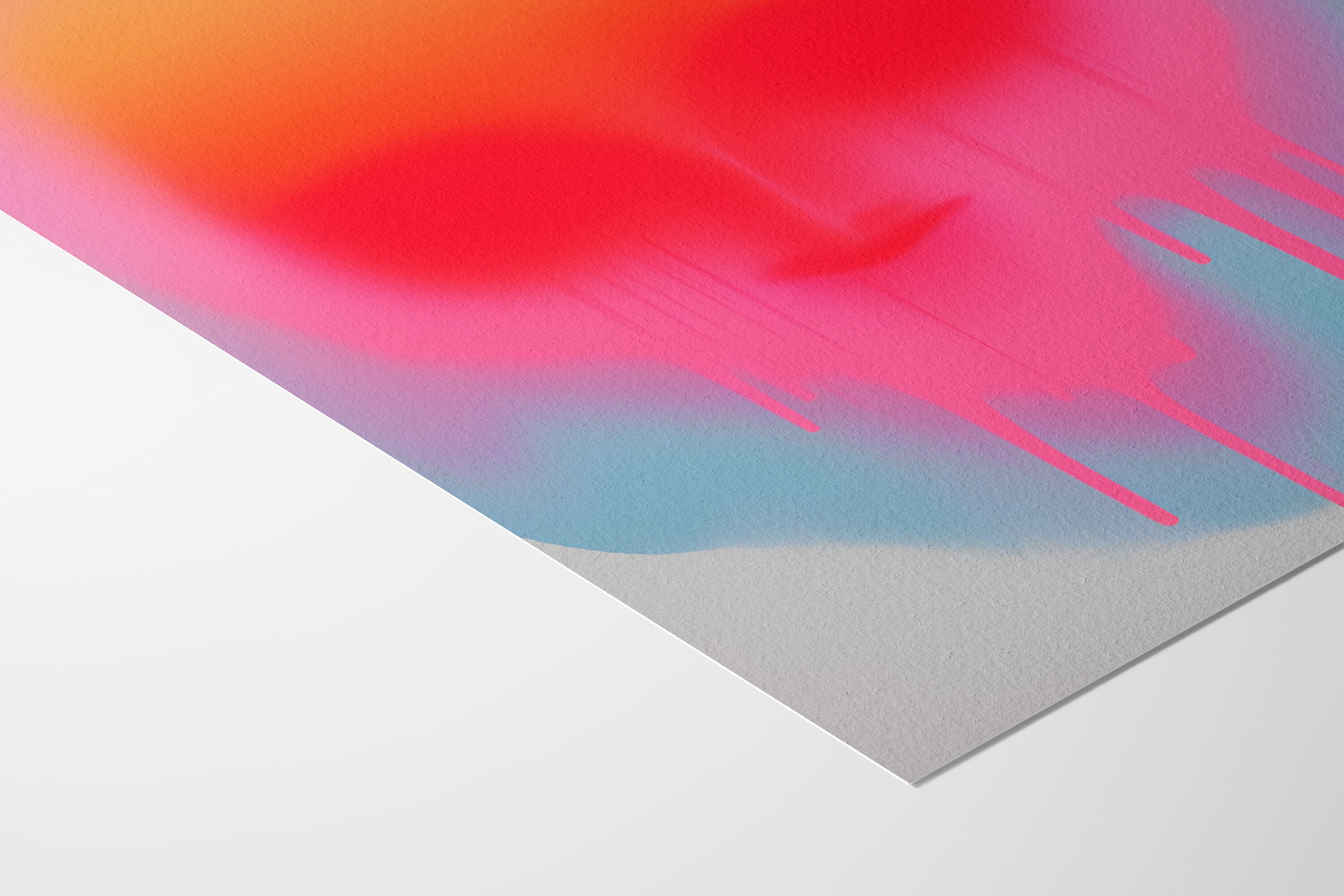 Psychedelic Drip Art Print Gradient Art, Abstract Face, Vibrant Neon ...