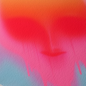 Psychedelic Drip Art Print Gradient Art, Abstract Face, Vibrant Neon ...