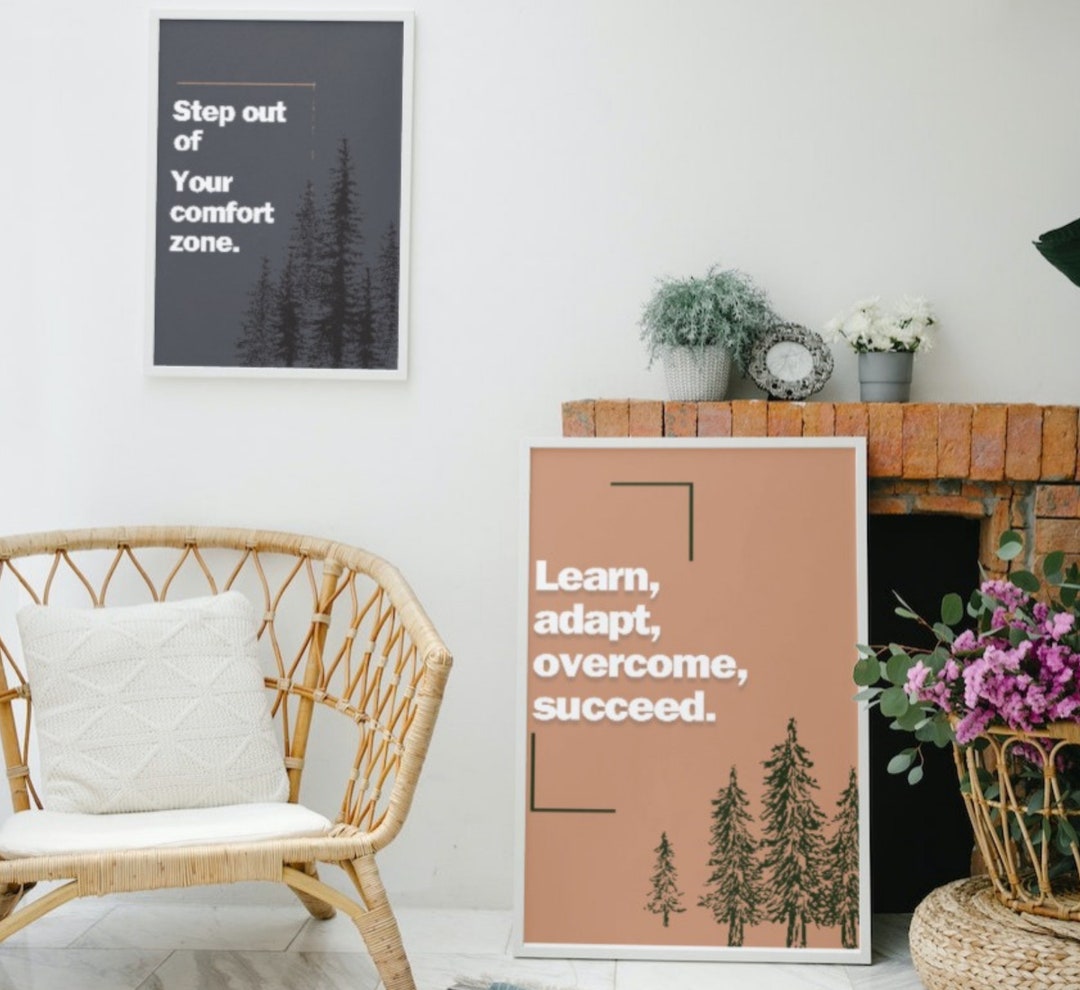 Three Digital Motivation Poster Set/daily Reminders for Success ...