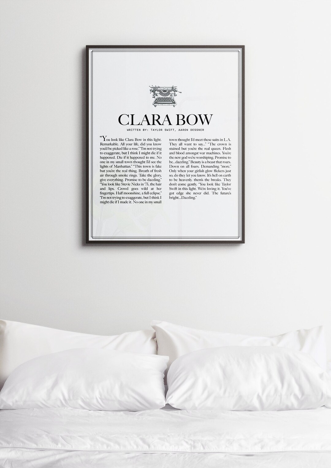 Clara Bow Digital Print | the Tortured Poets Department | Minimalist ...