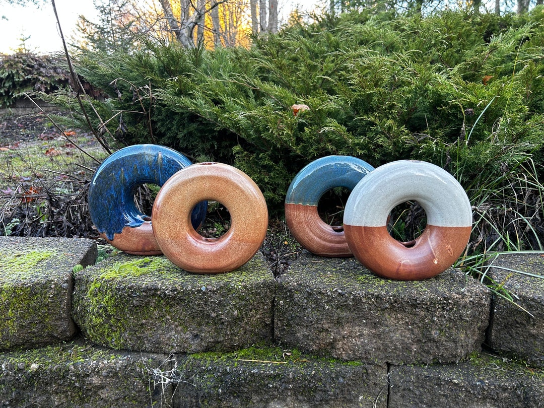 Handmade Ceramic Donut Vase - Etsy