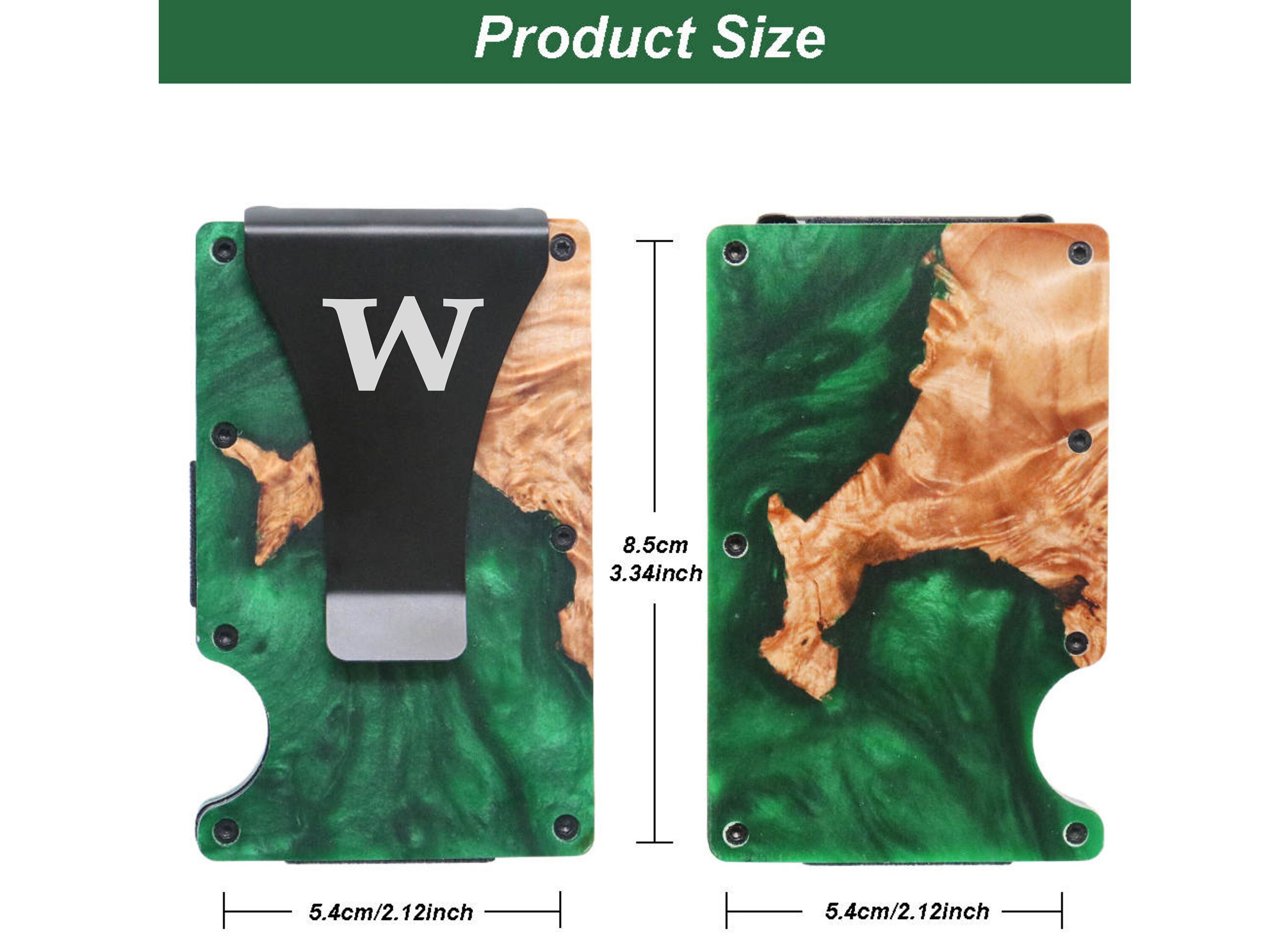 Resin Wood Wallet Resin Wood Money and Card Holder Wood & Resin Pop-up ...