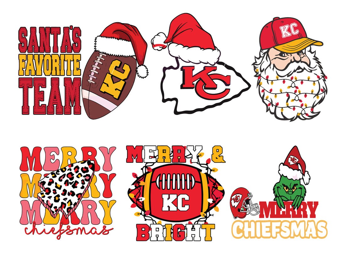 Kansas City Football Christmas Png, Merry Chiefsmas Png, Christmas ...