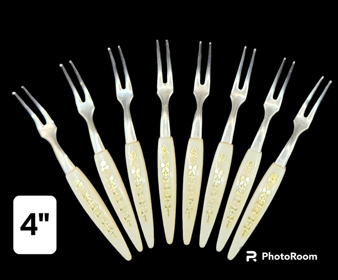 MCM Cocktail Forks Stainless Melanine Made in Japan Party Hors D ...