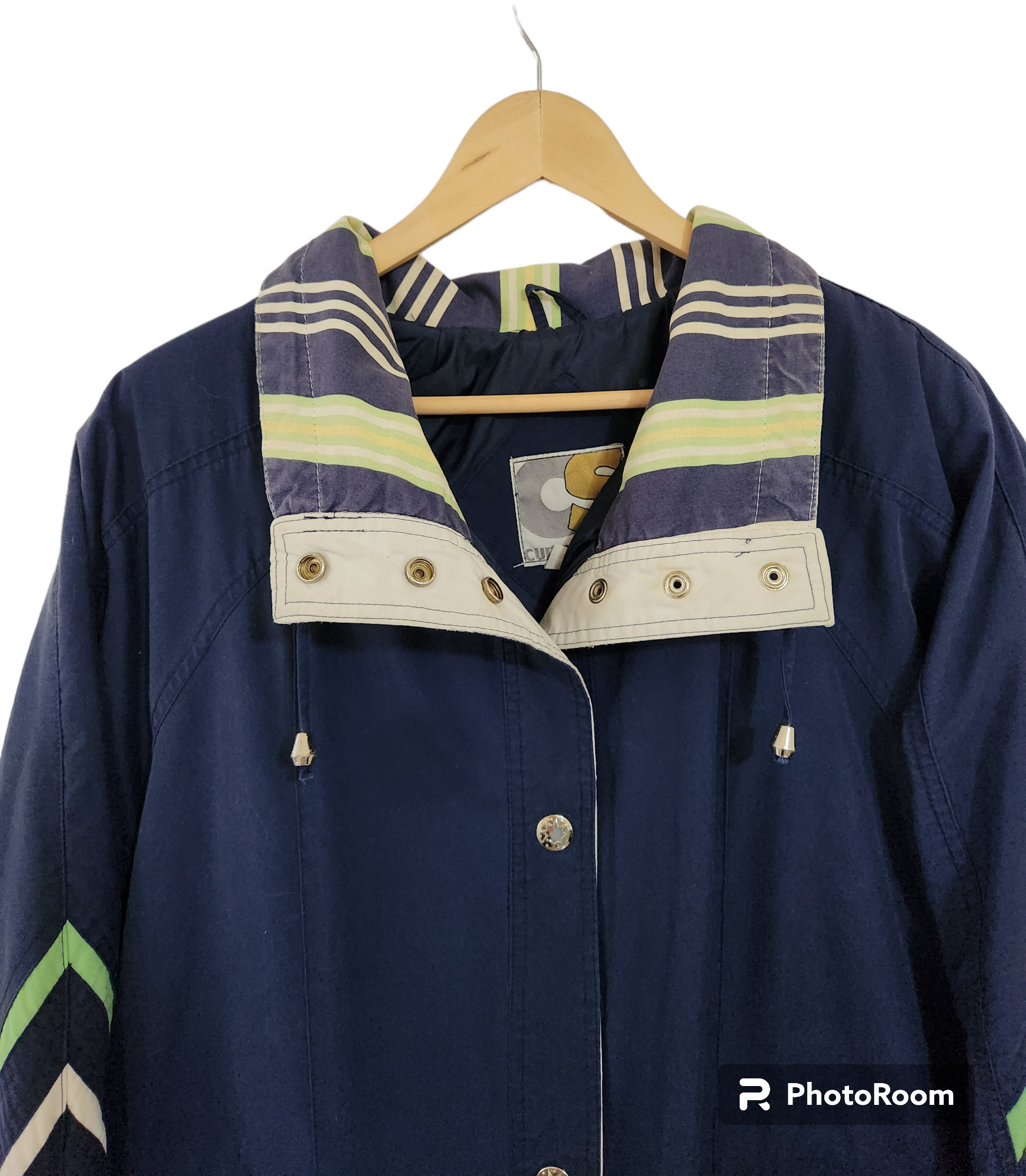 Vintage 1980's / 1990s Be in the Current Scene Jacket Nautical Preppy ...