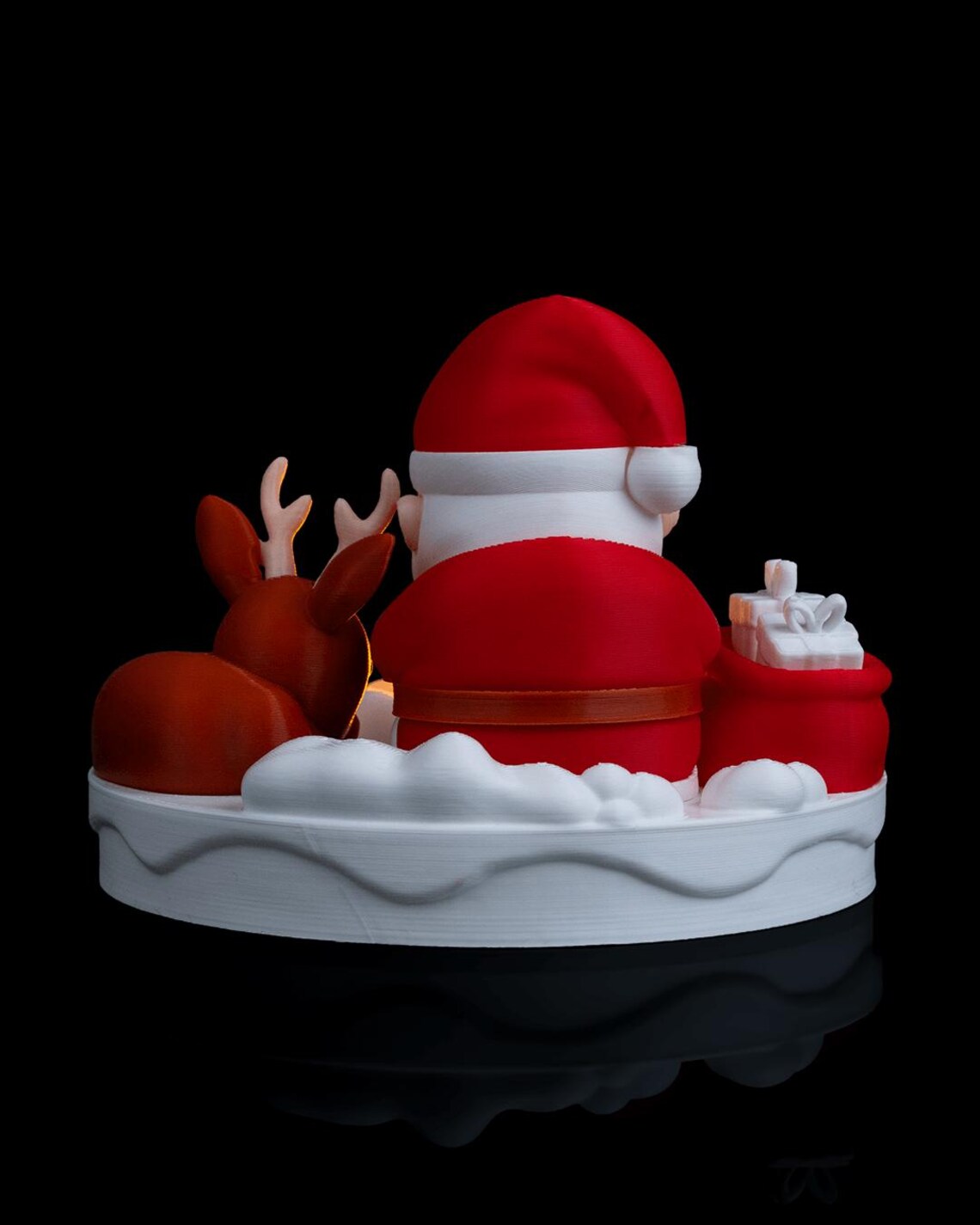 Santa’s Bonfire - Table Lamp - Christmas LED Candle Decor Collection - Etsy