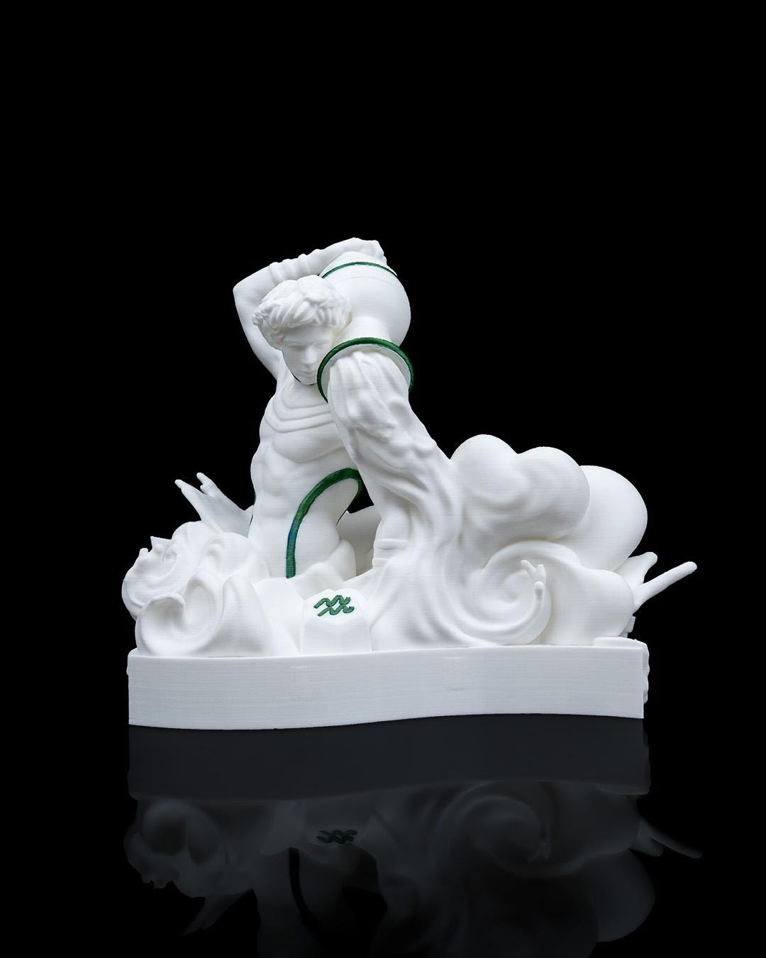 Aquarius Statue | Hand-painted Astrology Decor | Unique Horoscope Gift ...