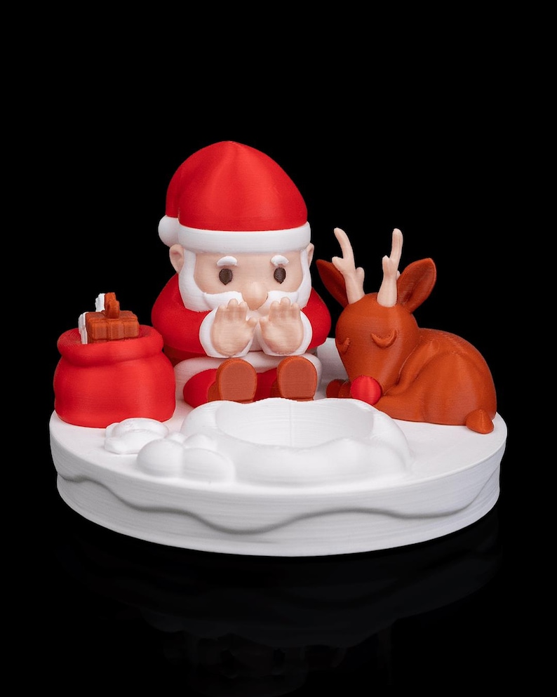 Santa’s Bonfire - Table Lamp - Christmas LED Candle Decor Collection - Etsy