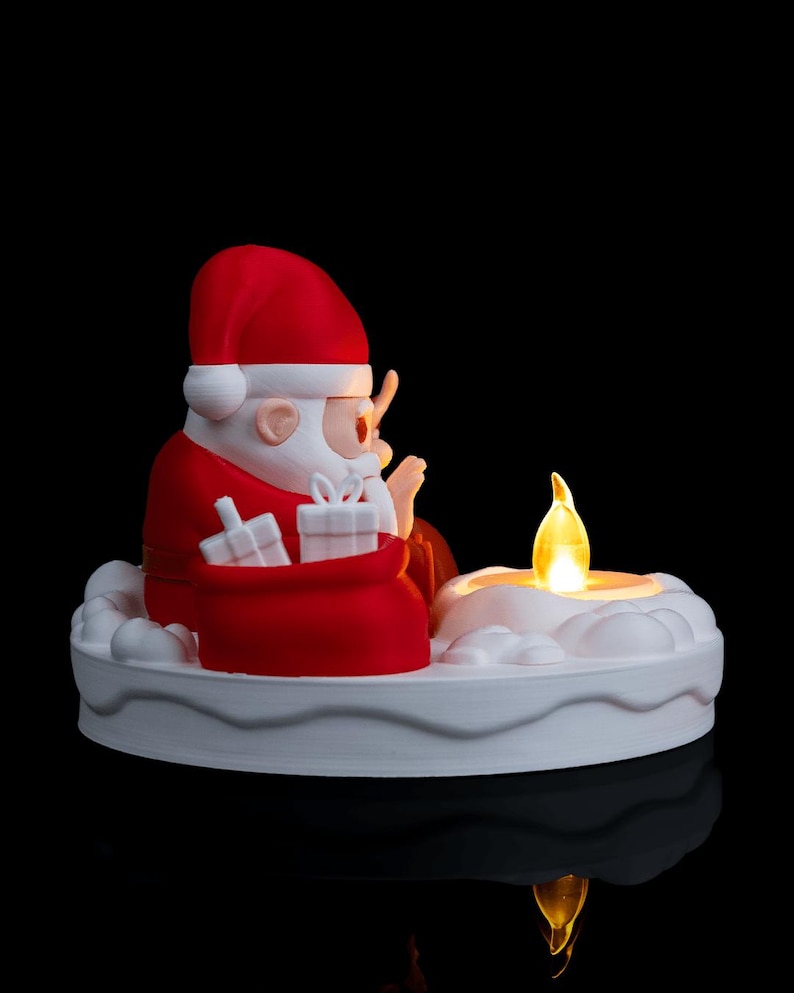 Santa’s Bonfire - Table Lamp - Christmas LED Candle Decor Collection - Etsy