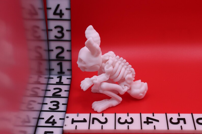 Halloween Skeleton Rabbit Figurine - Spooky Articulated Pet Collectible ...