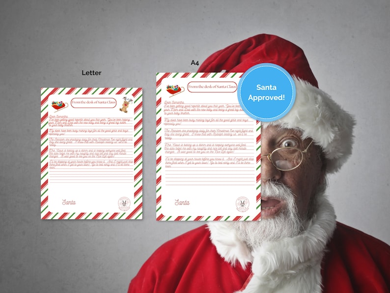 Editable and Printable Letter From Santa Claus, Magical Christmas Gift ...