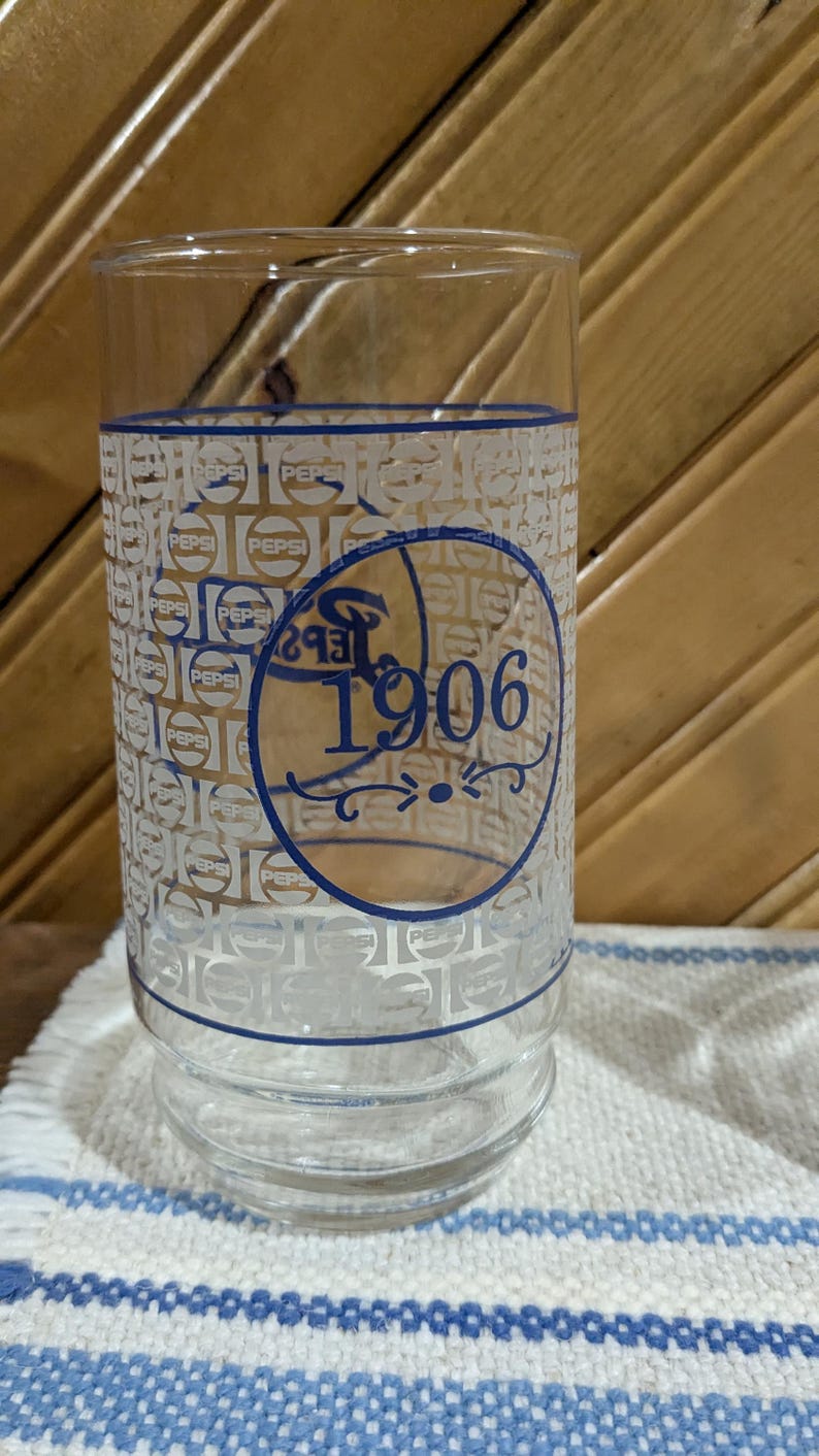 Vintage, Collectible, Pepsi Cola, Drinking Glass, Logo Glass Tumblers ...
