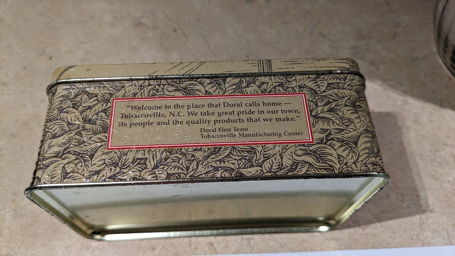 Doral Metal Tin, Collectors Edition W/matching Match Box - Etsy