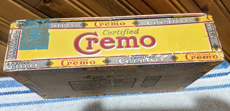 Vintage, Certified Cremo Cigar Box - Etsy