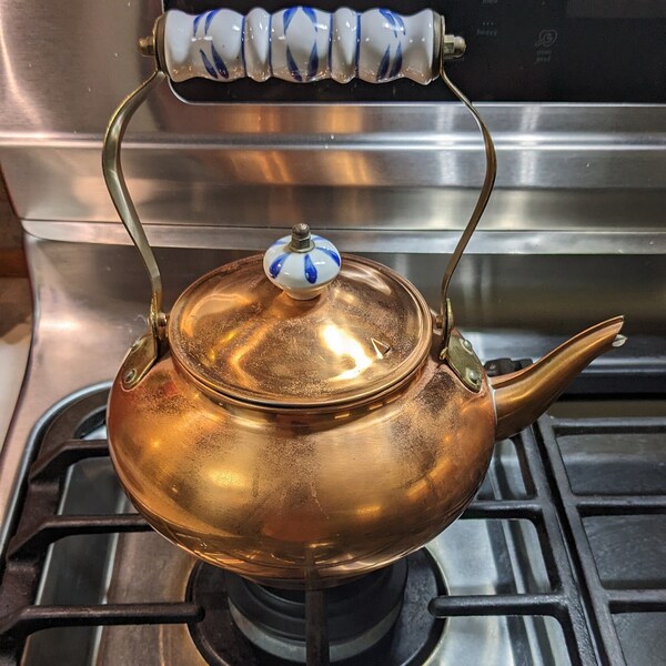 Copper Tea Pot - Etsy