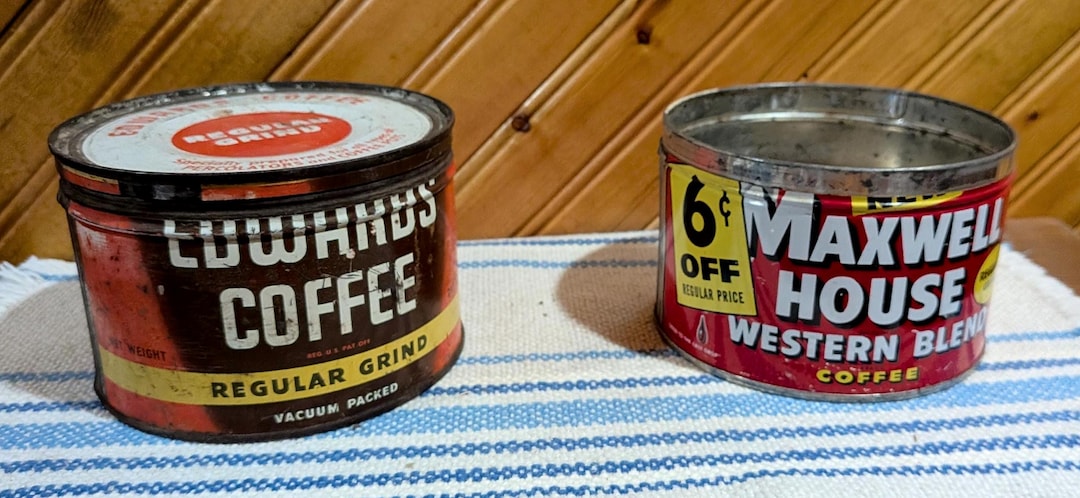Vintage, Edwards Coffee, Maxwell House Coffee, 1 Lb, Tins. - Etsy