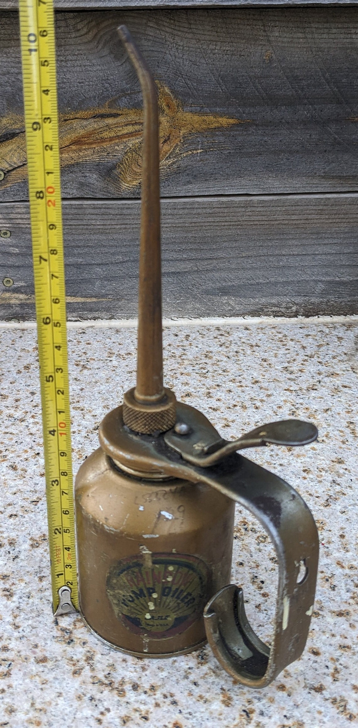 Vintage Eagle Rainbow Pump Handy Oiler, Gold Oil Can - Etsy