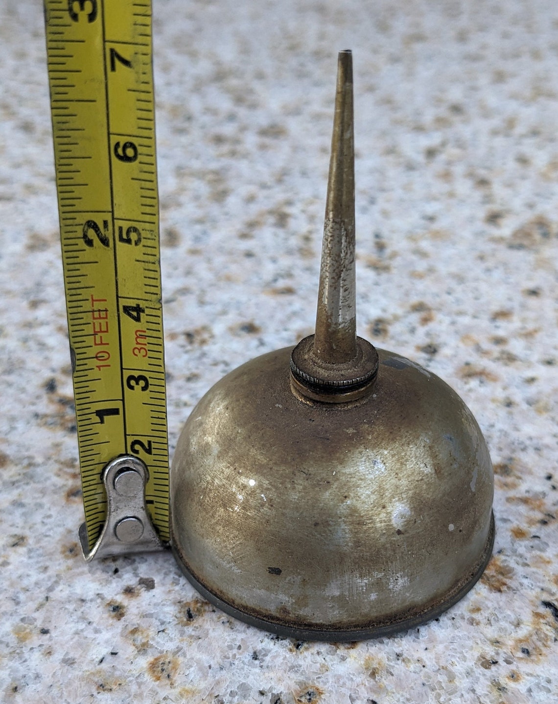 Vintage, Chrome, Tiny Sewing Machine Oil Can Metal Miniature, Short ...