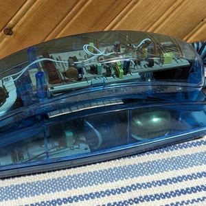 1980s Vintage Transparent Clear Blue Landline Telephone - Etsy