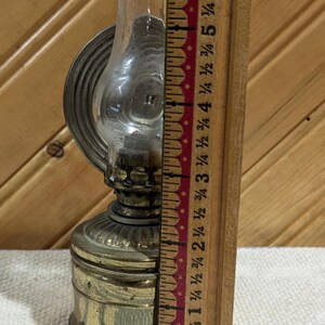 Antique, Vintage, Miniature Oil Lamp, Brass With Reflector, Collectable ...
