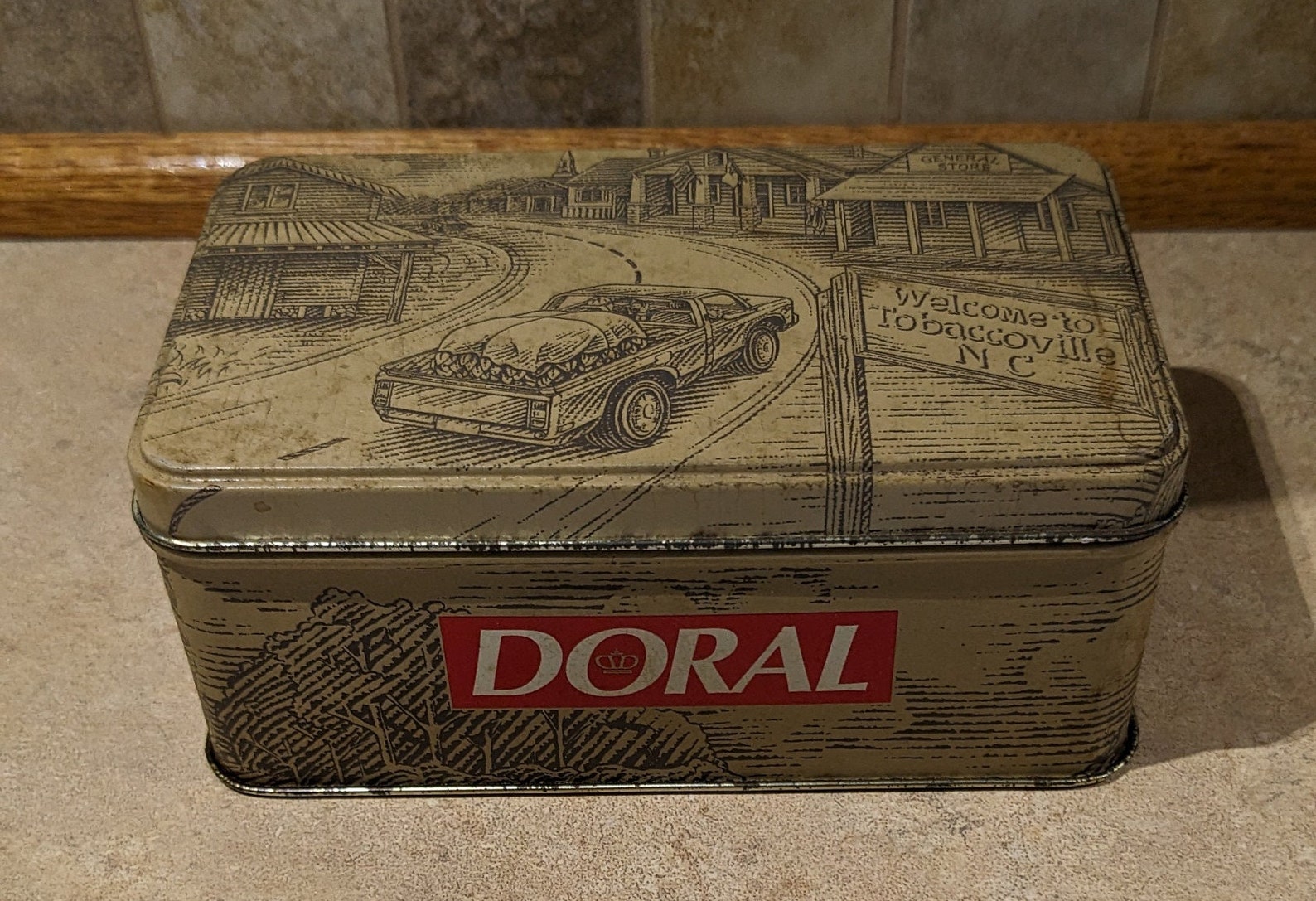 Doral Metal Tin, Collectors Edition W/matching Match Box - Etsy
