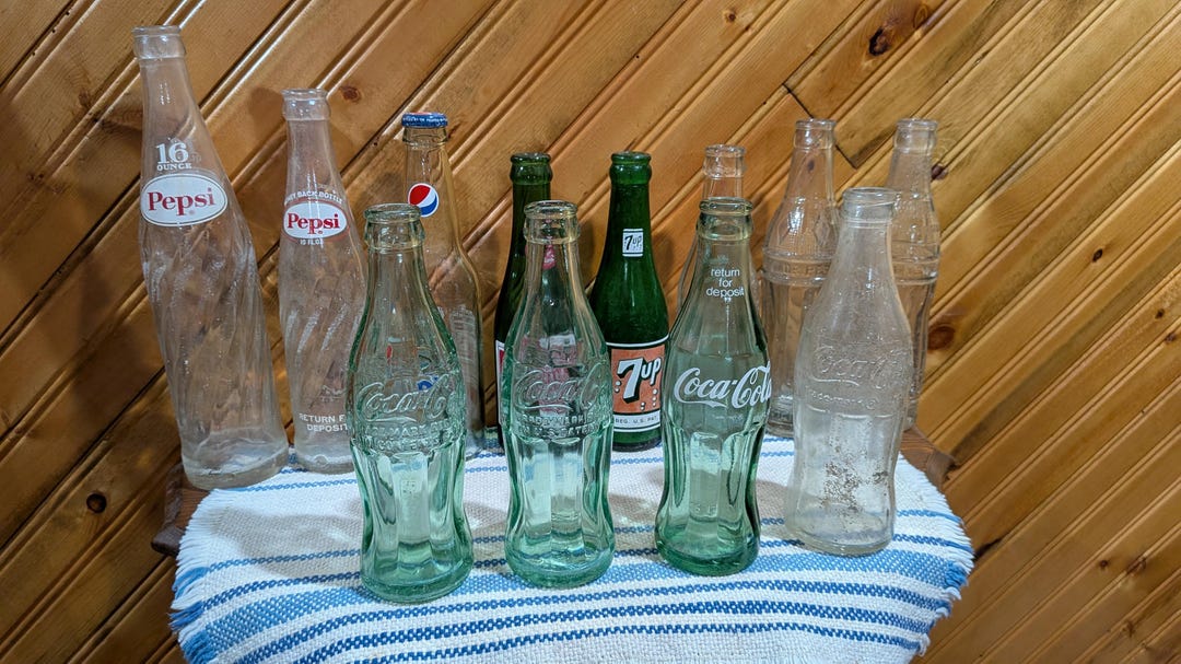 Vintage, Pop Bottles, Dr Pepper 20s, 70s, Wichita Ks, Pepsi, Coke - Etsy