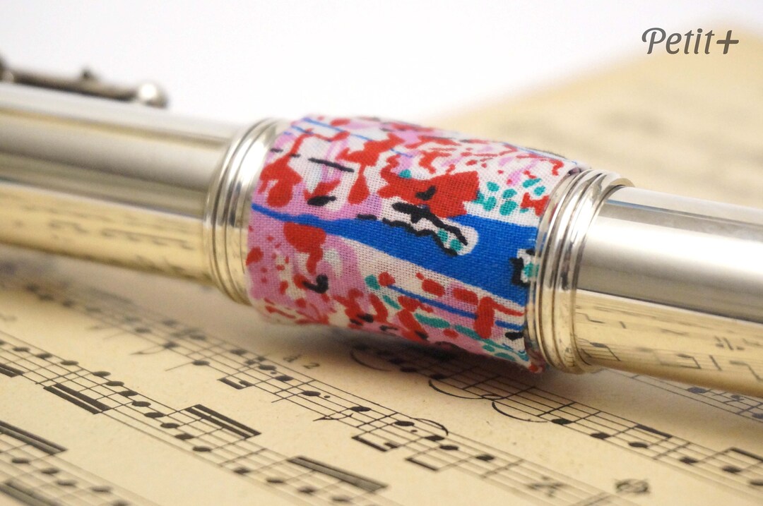 Decorative Clip for Petit Transverse Flute Abstract Pink Accessory or ...