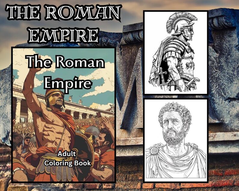 The Roman Empire: Adult Coloring Book - Etsy