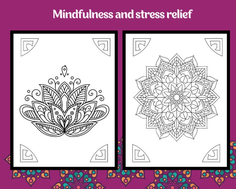 Mindful Patterns Coloring Book for Adults: Adult Coloring Book, Stress ...