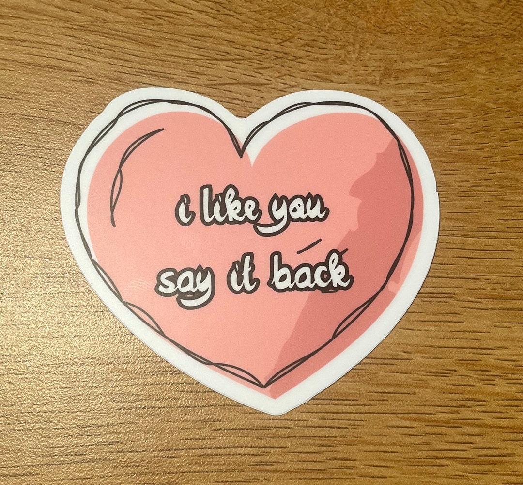 Cavetown Sweet Tooth Pink Heart Sticker - Etsy