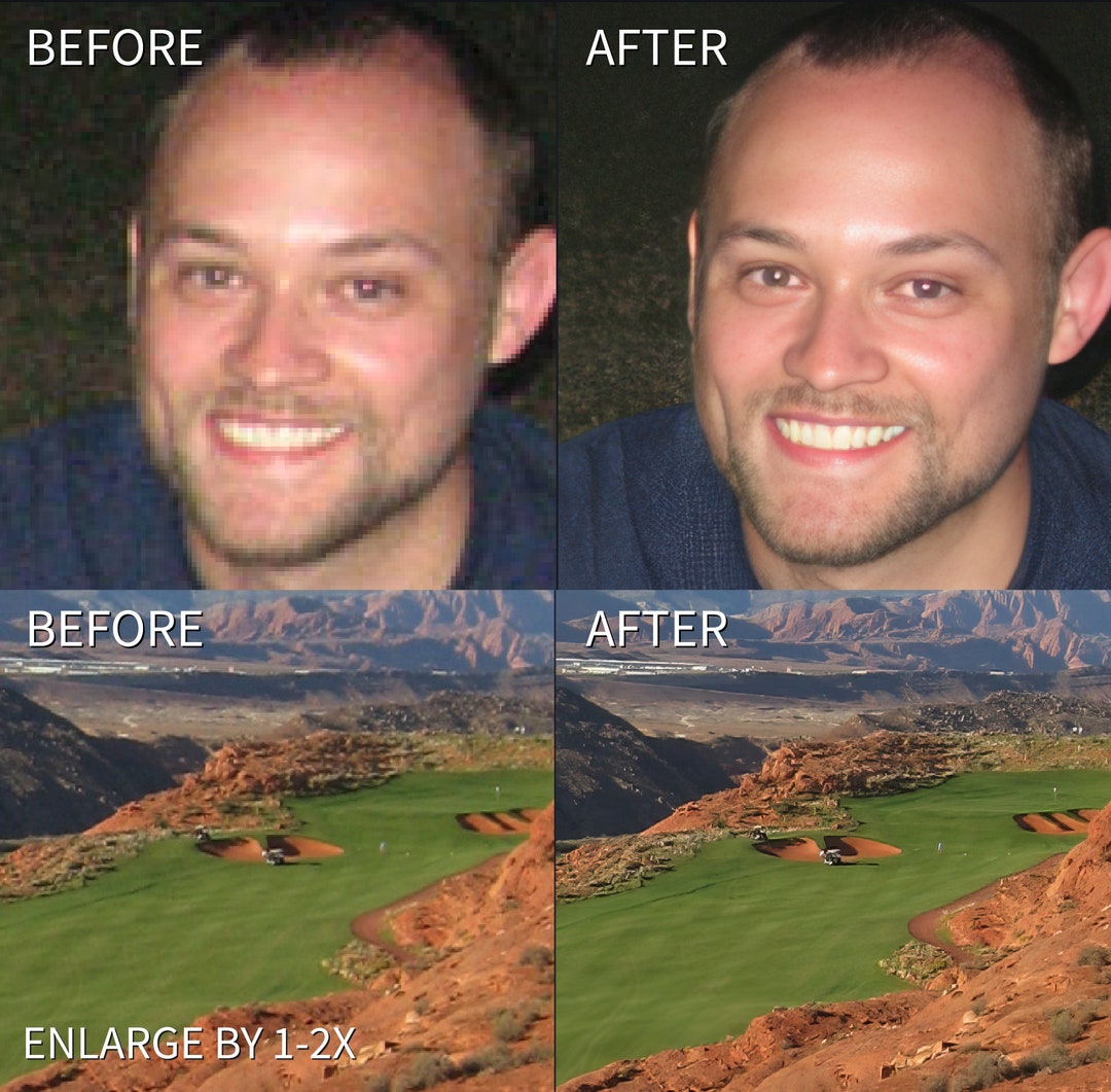 Fix & Improve Image Quality, Blurry Photo, Enlarge Enhance Photo, Enlarge Increase Resolution ...