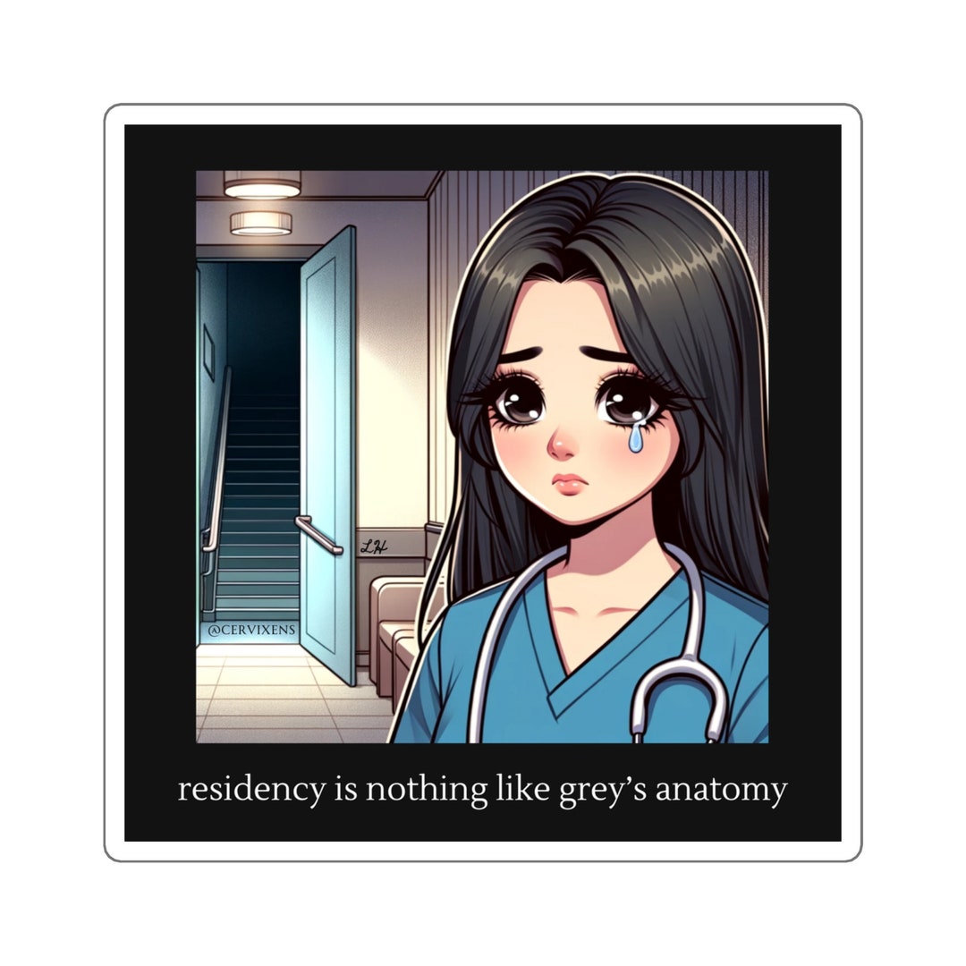 Grey's Anatomy (sticker) - Sad Healthcare Girl - Etsy